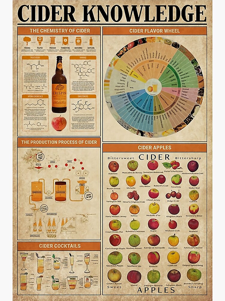 "Bartender Cider Knowledge" Poster for Sale by trelkova90 | Redbubble