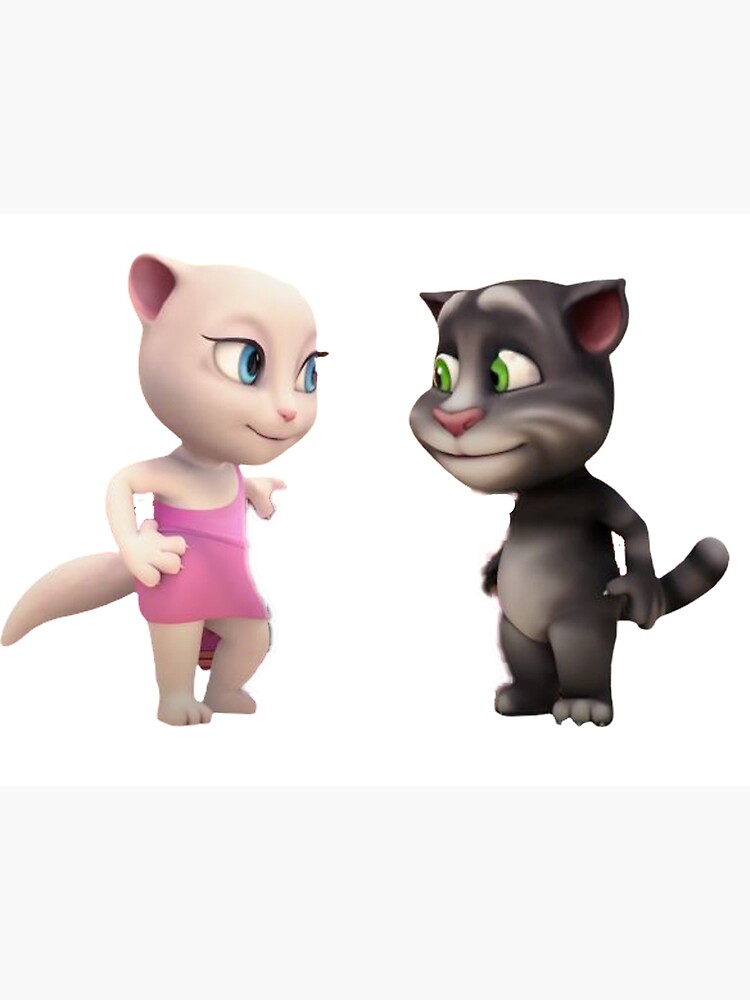 "My Talking Tom and My Talking Angela are fell on love" Canvas Print by ...