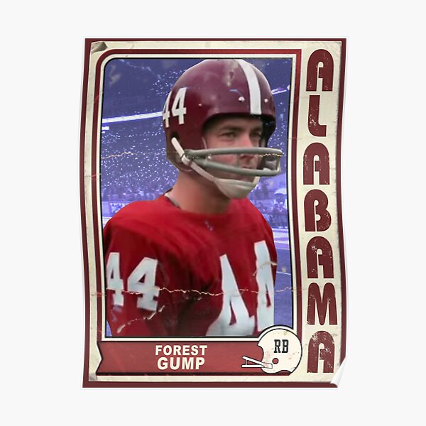 Póster «Tarjeta coleccionable de fútbol retro Forest Gump Alabama» de ...