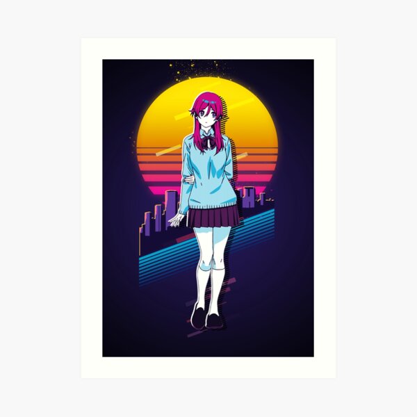 "Hanako - Blue Period *80s retro*" Art Print for Sale by MyRetroArt ...