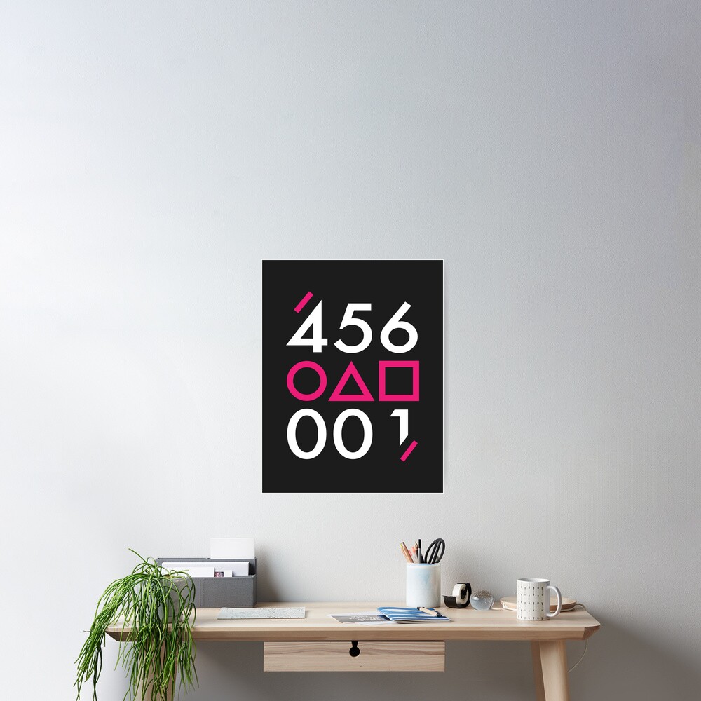 "Squid Game Numbers" Poster for Sale by -1985- | Redbubble