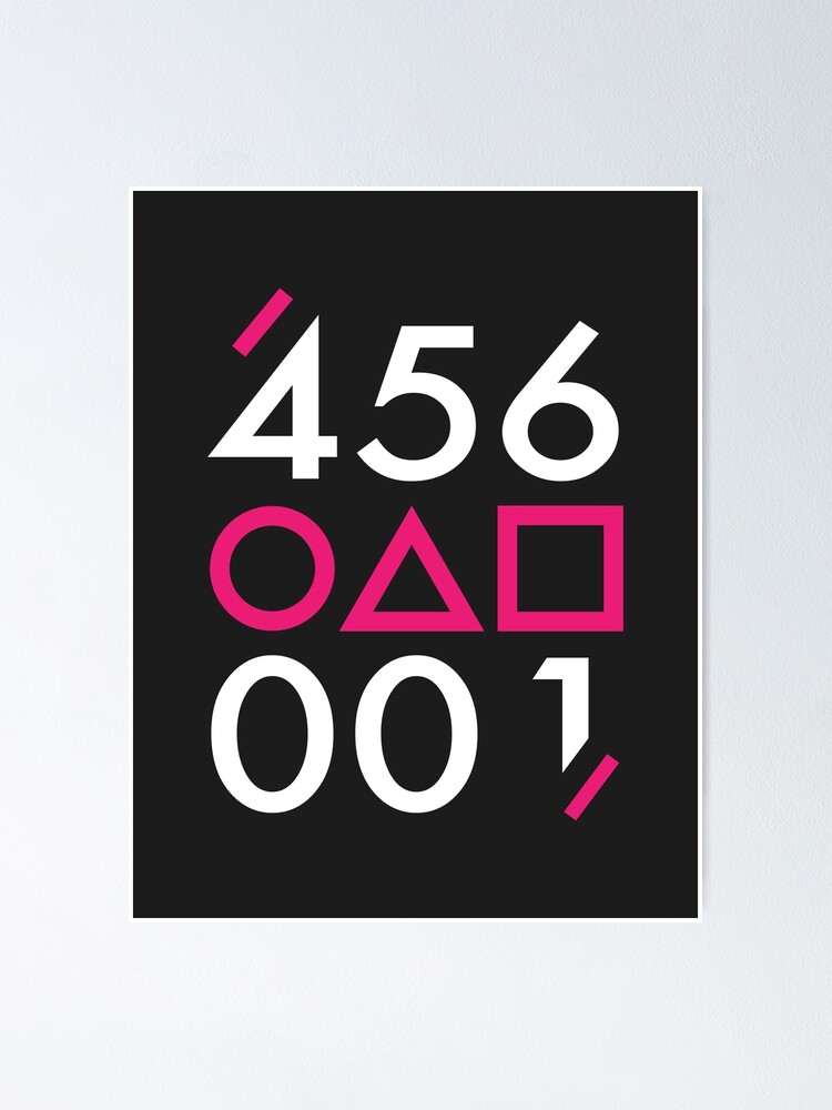 "Squid Game Numbers" Poster for Sale by -1985- | Redbubble