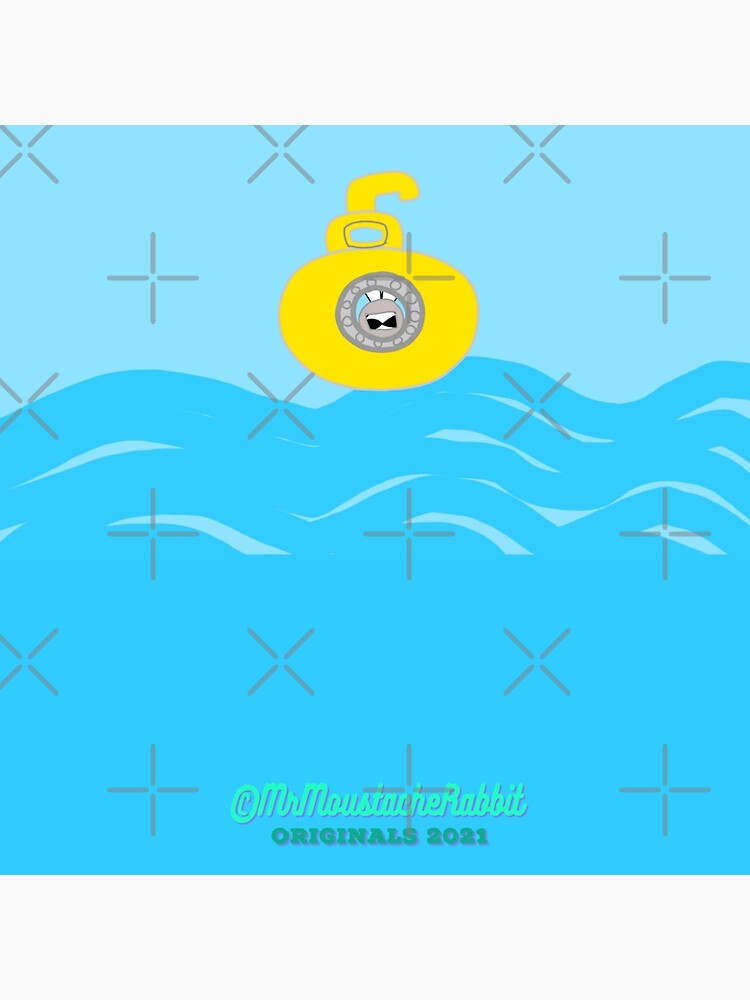 Póster «Mr Moustache Rabbit's Yellow Submarine Adventures Personaje ...