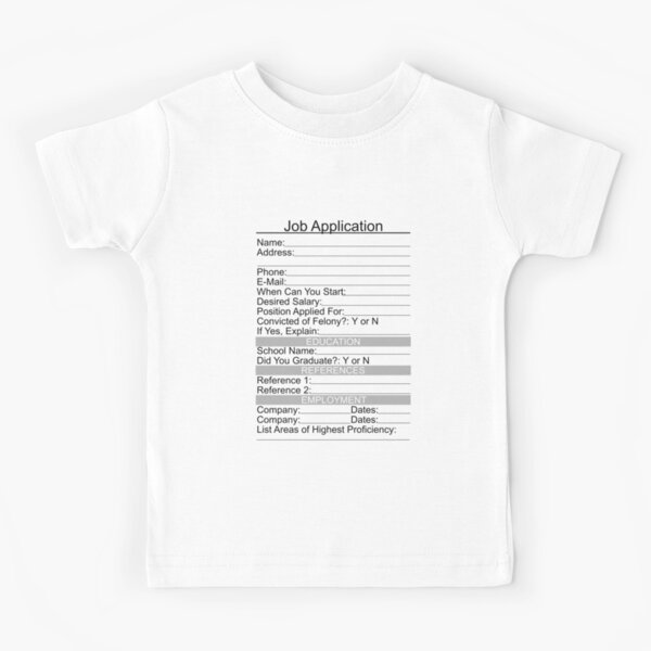 "Scary Job Application Costume" Kids T-Shirt for Sale by wrestletoys ...