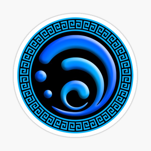 "hydro element genshin impact" Sticker for Sale by hendrisick6 | Redbubble