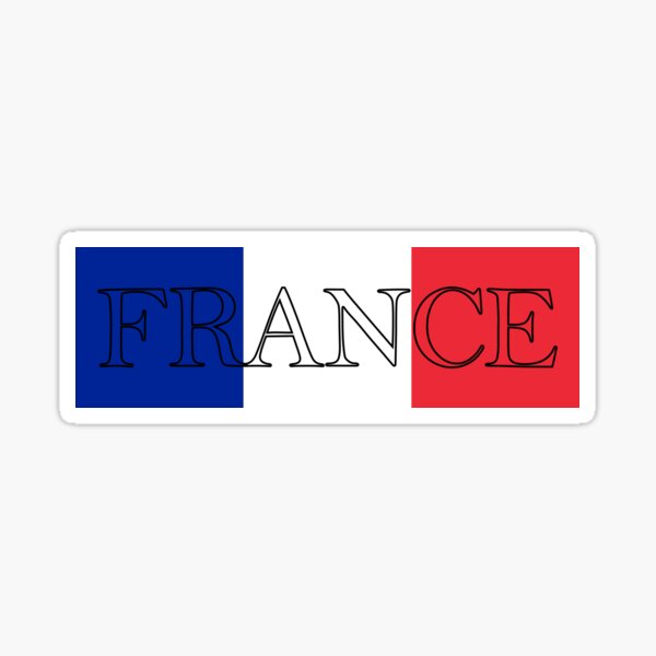 "France flag sticker" Sticker by Neon-astronaut1 | Redbubble