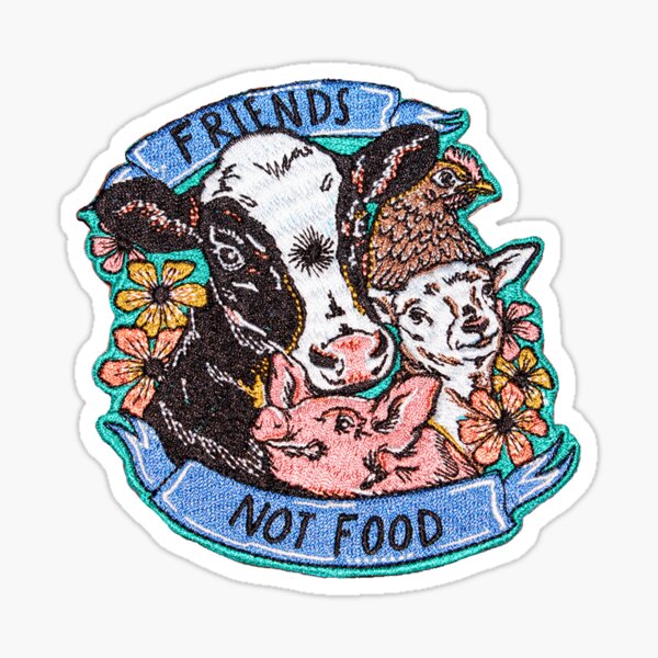 "Friends Not Food" Sticker for Sale by Delario1337 | Redbubble
