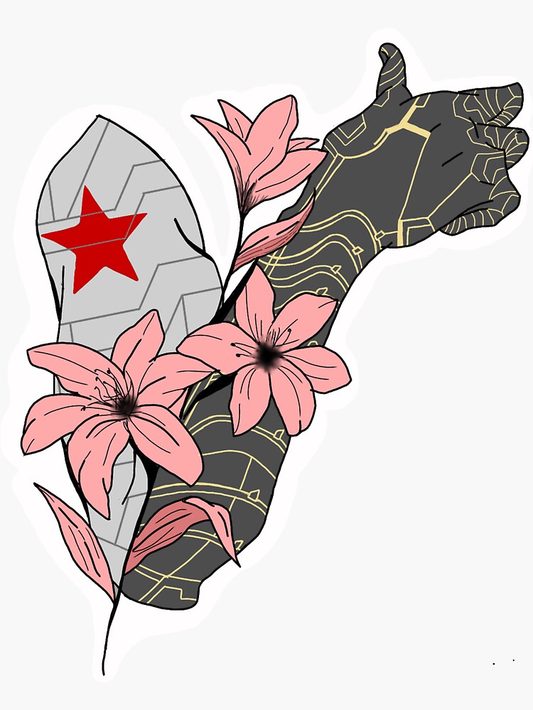 "Bucky arm" Sticker for Sale by Noizicorn | Redbubble