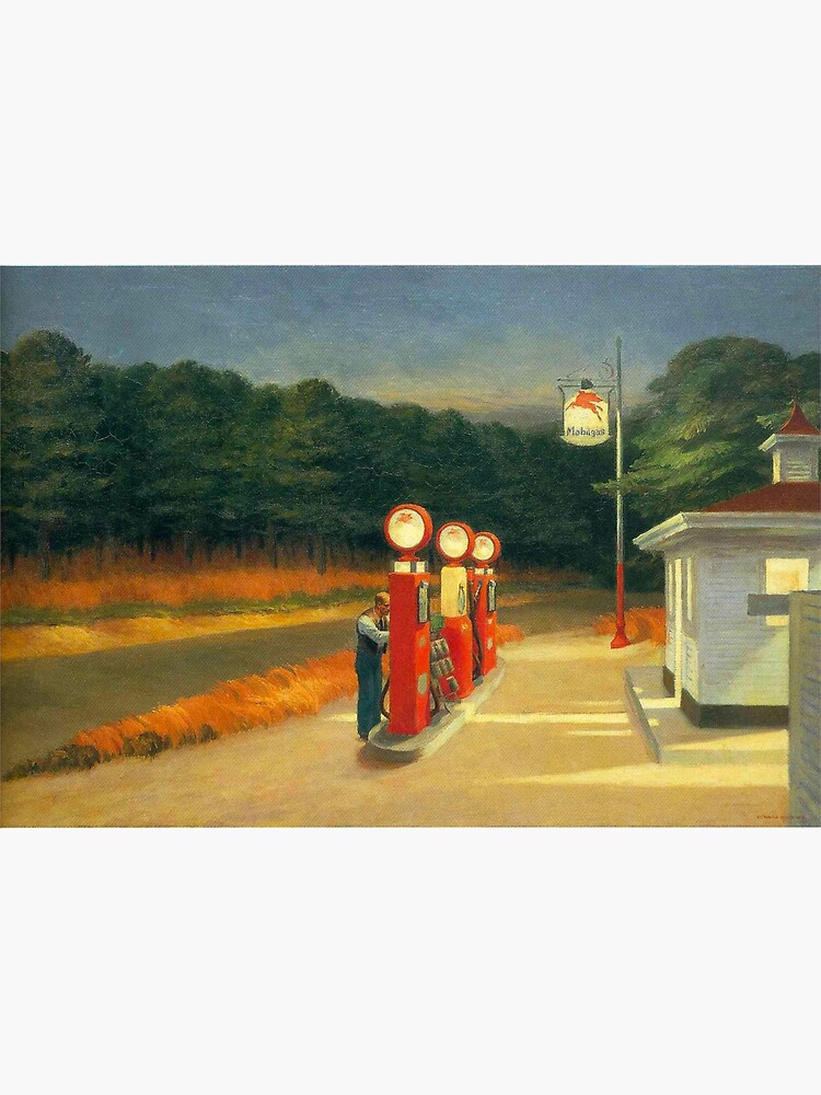 "Edward Hopper, Gas, 1940" Canvas Print for Sale by Outlawsmedia ...