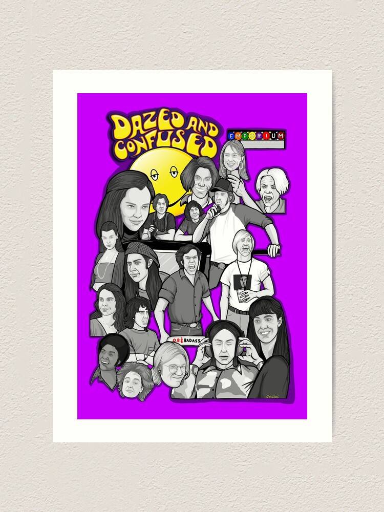 "dazed and confused character collage art" Art Print for Sale by ...