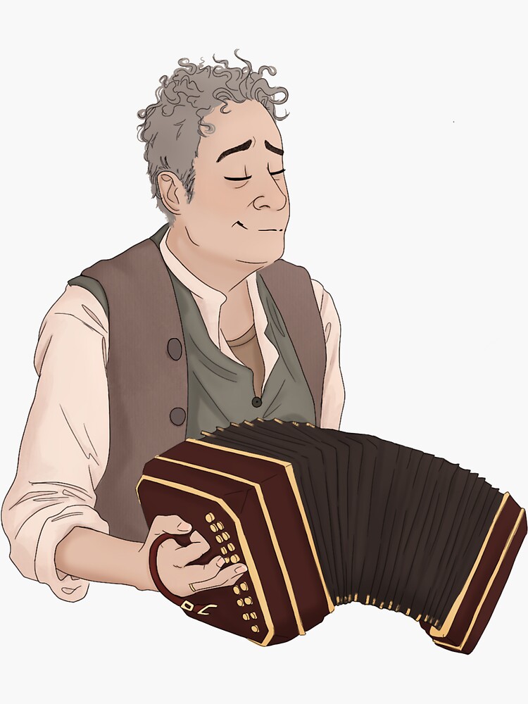 "Hans Hubermann with his beloved accordion