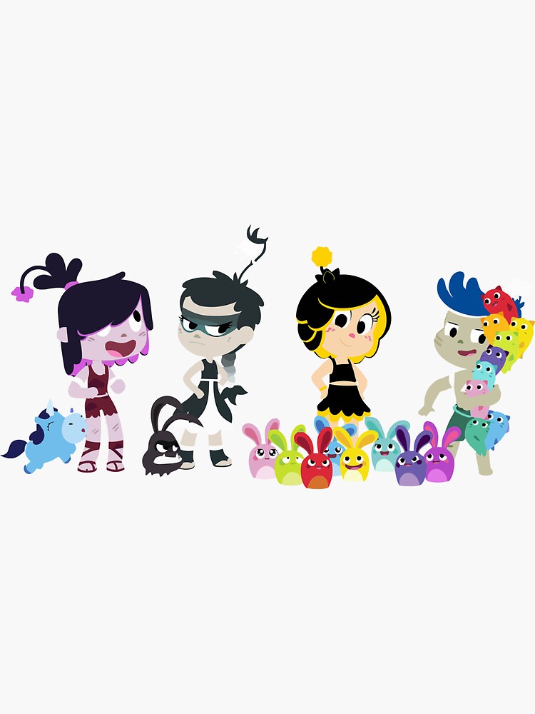 Pegatina «aku-Hanazuki-lleno-de-tesoros-cinta» de ergc | Redbubble