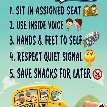"Bus Driver Bus Rules" Poster for Sale by ionilla2019 | Redbubble