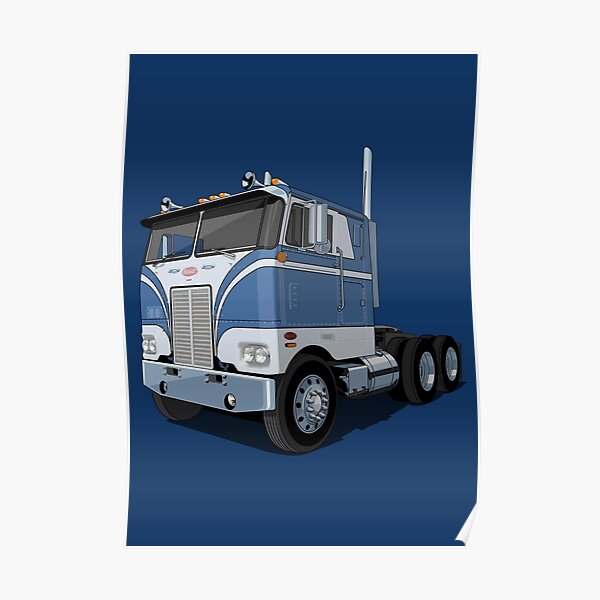 "Peterbilt 352 Cabover Truck" Poster for Sale by candc-retro | Redbubble