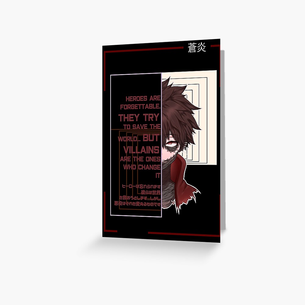 "My Hero Academia, Boku No Hero Academia, dabi mha, dabi bnha" Greeting ...