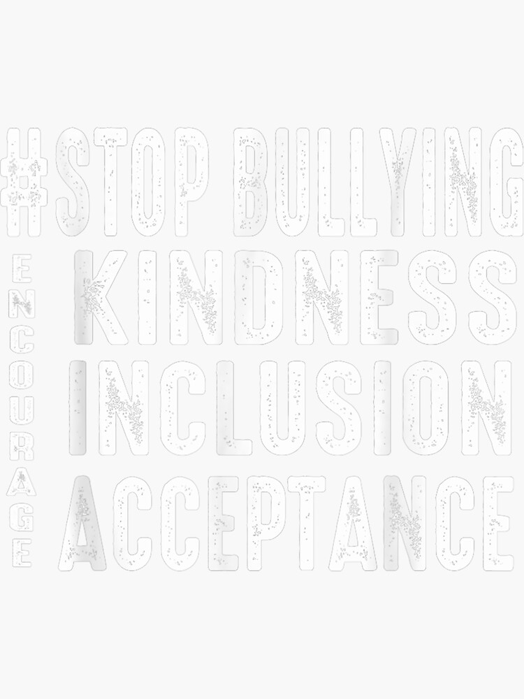 "Unity Day Stop Bullying Prevention Month October 2021 Orange" Sticker ...