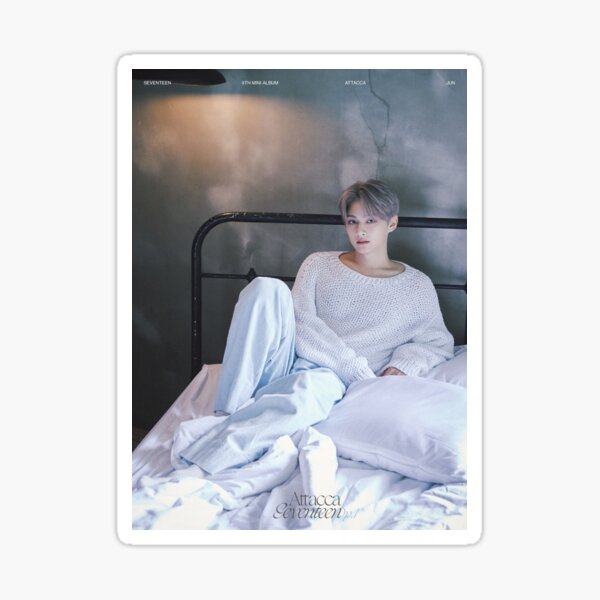 "Seventeen Jun ‘Attacca’" Sticker for Sale by HaloHaloShine | Redbubble