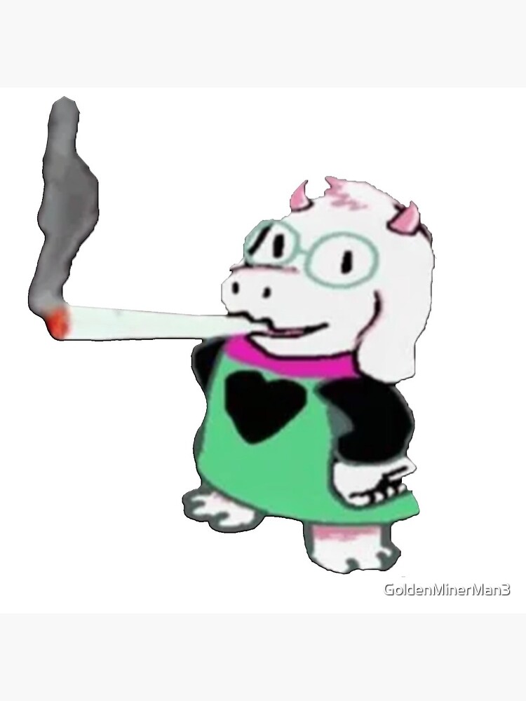 "Ralsei smoking a blunt deltarune funny meme boof zoomers" Pin for Sale ...
