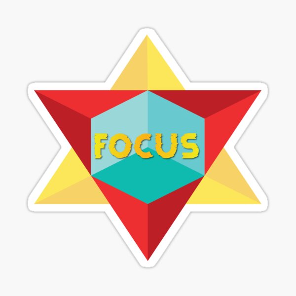 "Focus To The Star" Sticker by SamArtz | Redbubble