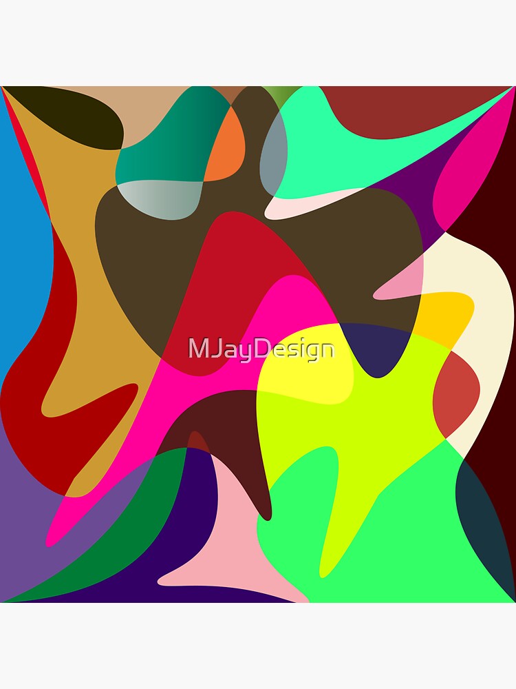 "Mixing color" Sticker for Sale by MJayDesign | Redbubble