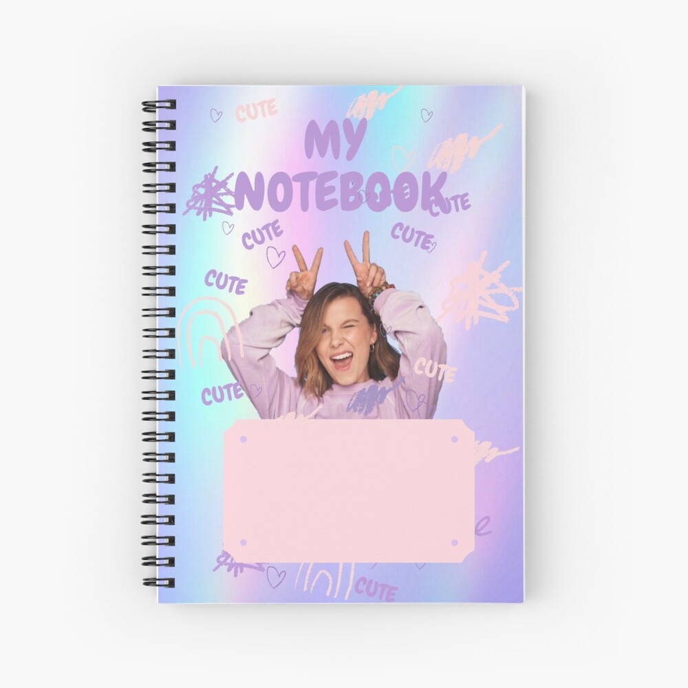 "Millie Bobby Brown NoteBook" Spiral Notebook for Sale by KAIRAAY ...