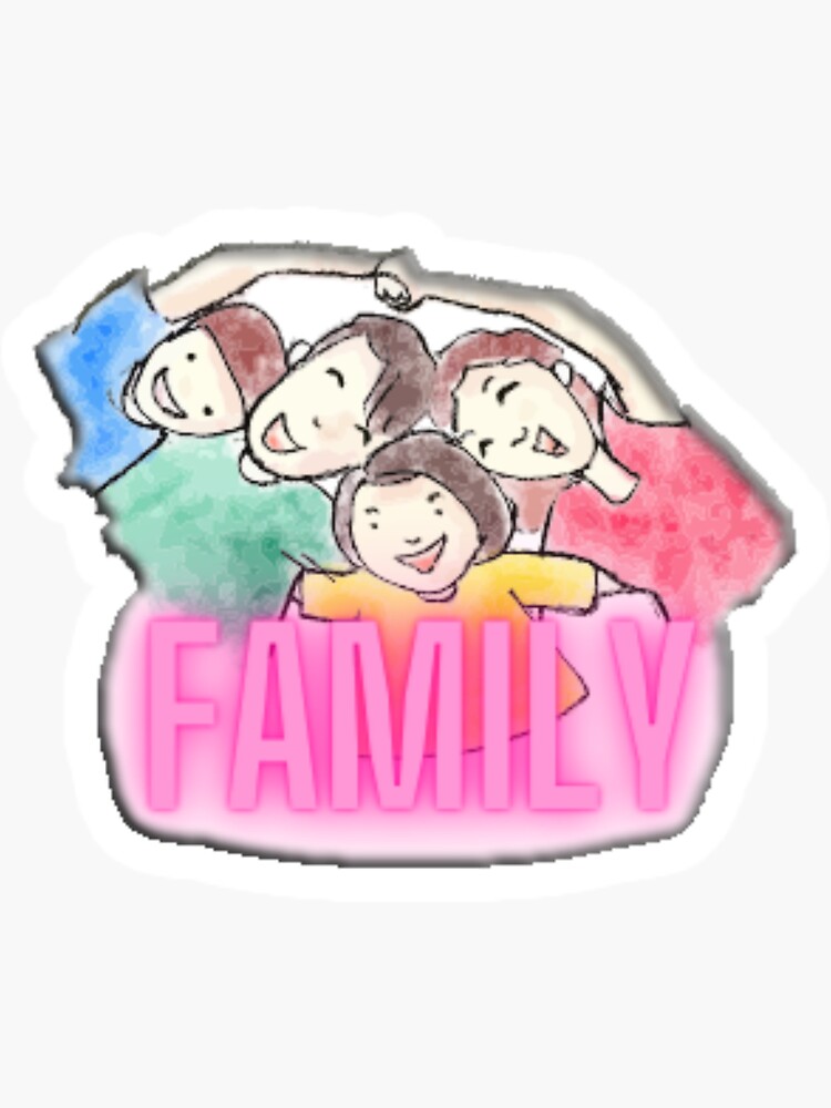 "FAMILY LOVE STICKER" Sticker for Sale by Newdesign1007 | Redbubble