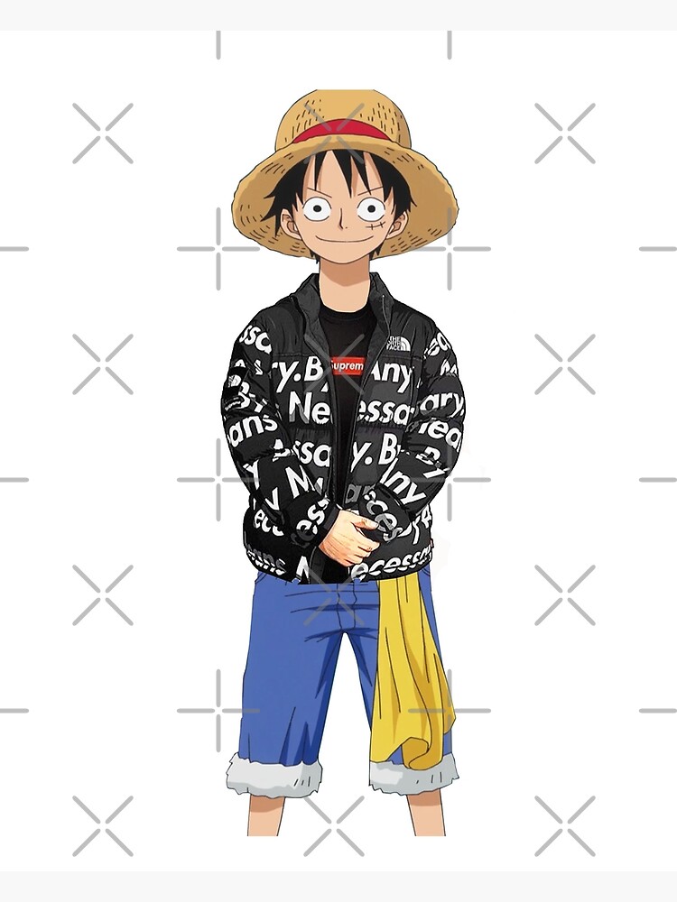 "One Piece Luffy Drip" Poster for Sale by shurrini | Redbubble