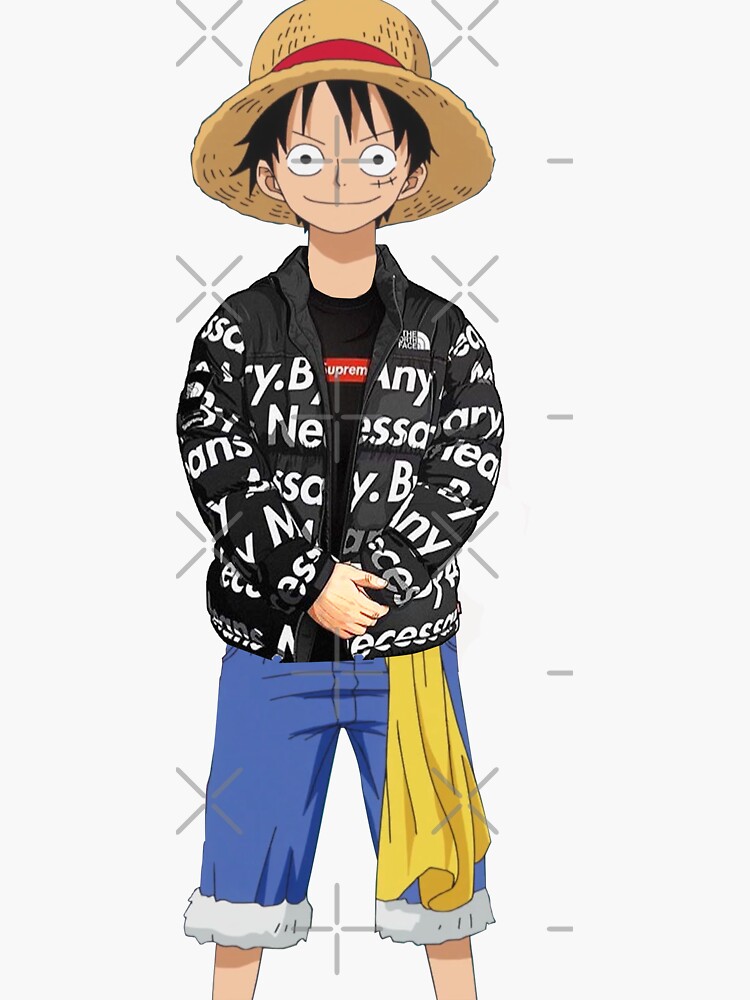 "One Piece Luffy Drip" Sticker for Sale by shurrini | Redbubble