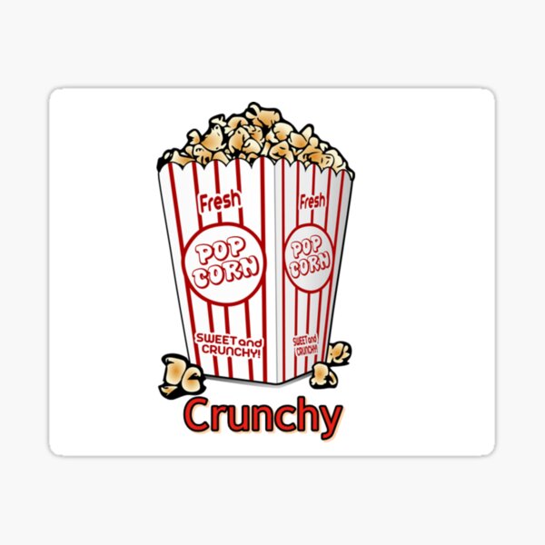 "popcorn Crunchy" Sticker by Apolinario76 | Redbubble