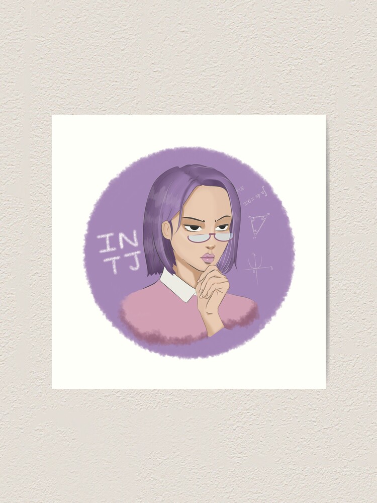 "INTJ Female Character MBTI" Art Print for Sale by Headmistress13 ...