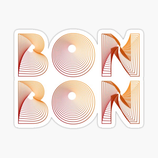 "Bon Bon" Sticker for Sale by itsbiswal | Redbubble
