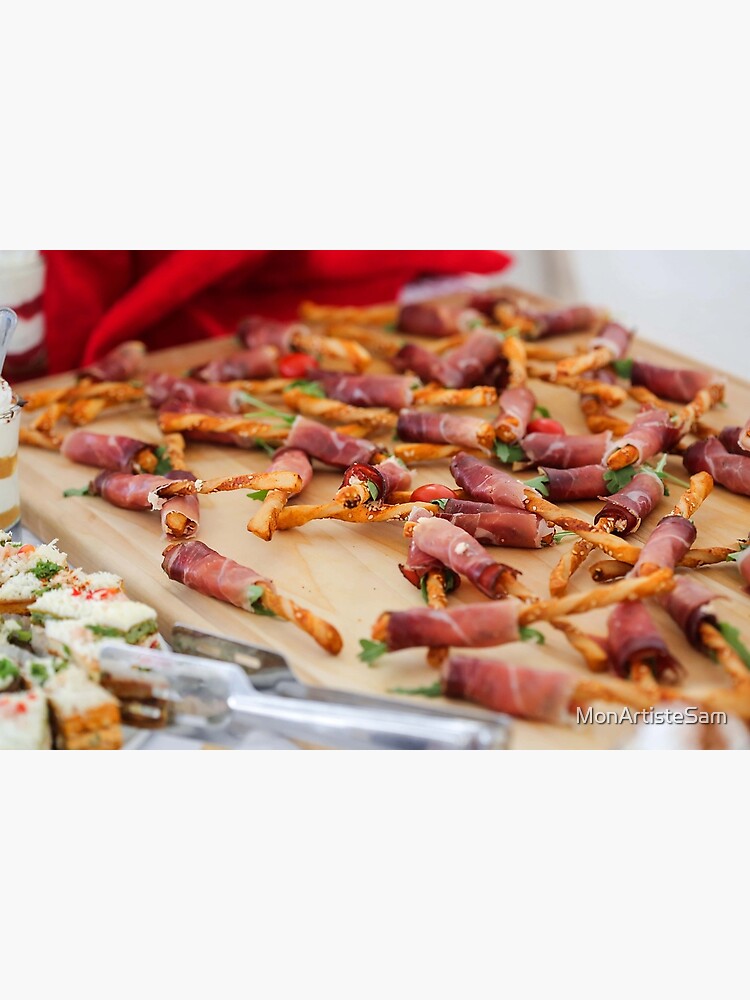 BAKED GOODS APPETIZER BUFFET BACON HAM MEAL DINNER PLATE FOOD MEAT ...