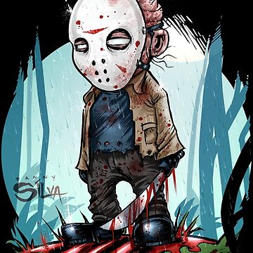 "Little Jason Voorhees" Art Print for Sale by dsilvadesigns | Redbubble