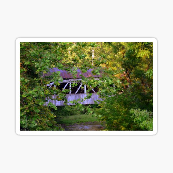 "Felton Covered Bridge" Sticker for Sale by LisaWootenPhoto | Redbubble