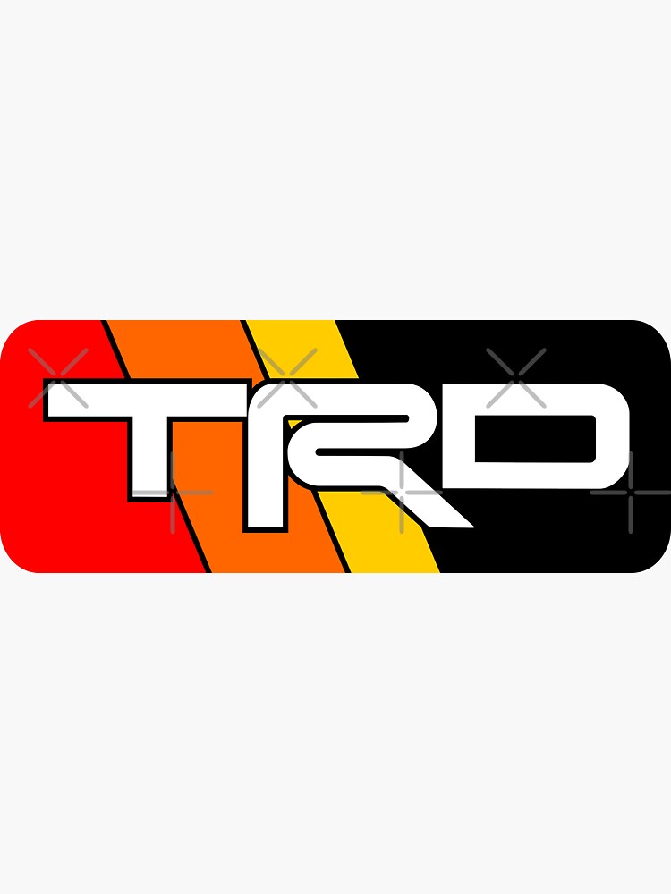 Toyota Tro Logo TOYOTA TRD EMBLEEM LOGO CHROOM / ROOD / WIT | American