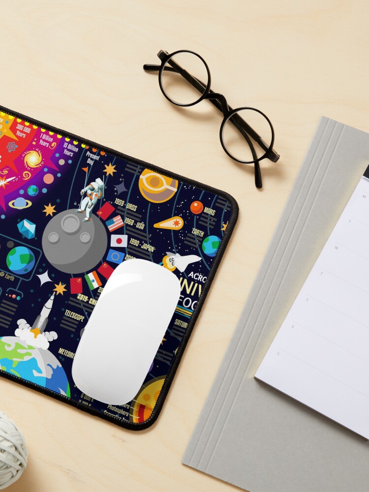 "Space Universe Infographics Big Bang" Mouse Pad for Sale by aurielaki ...