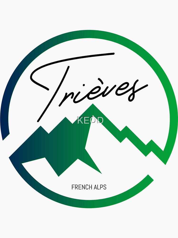 "Trièves" Sticker for Sale by KEOD | Redbubble