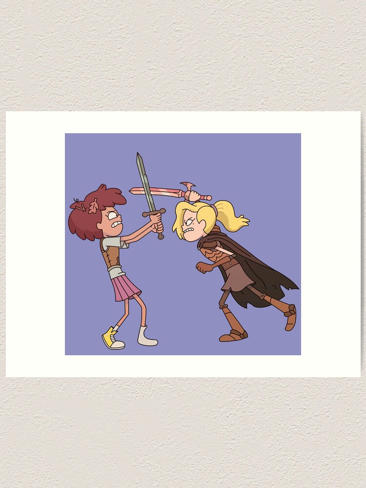 "Anne vs. Sasha | Amphibia" Art Print for Sale by artnchfck | Redbubble