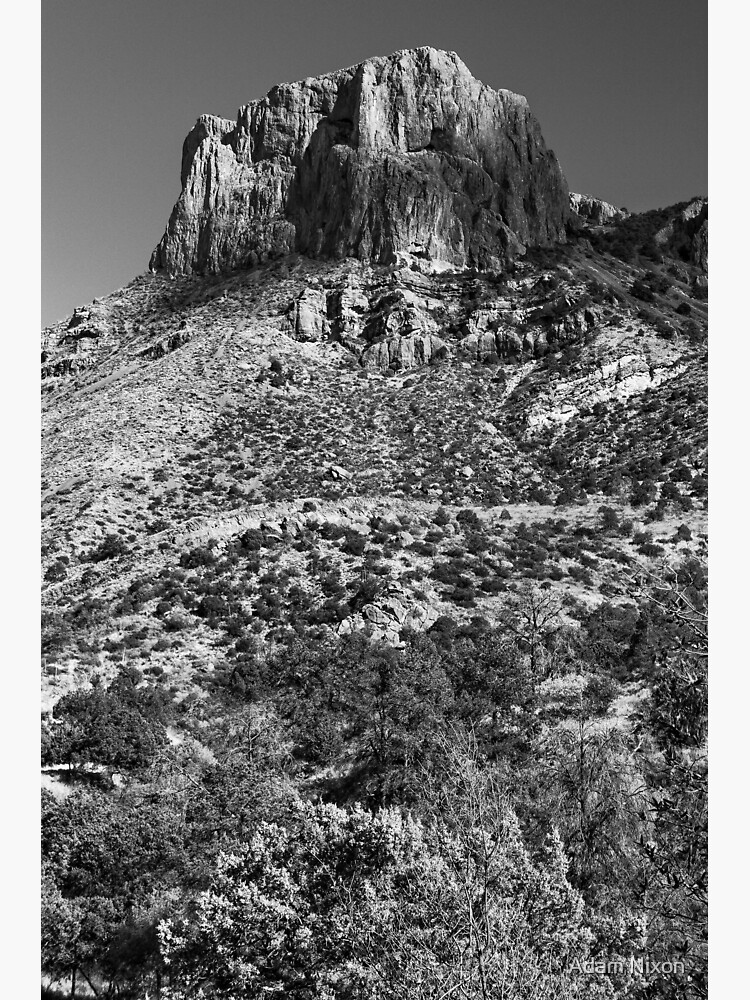 Pegatina «Paisaje de montaña en el Parque Nacional Big Bend, Texas» de ...