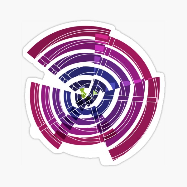 "Exploded view" Sticker by MarloesBongers | Redbubble