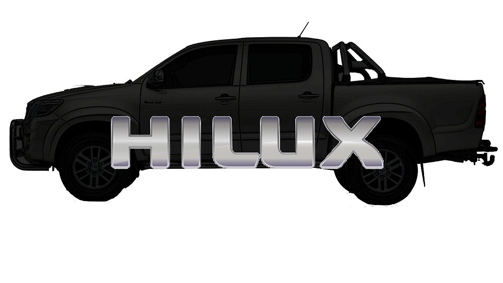 "Toyota Hilux Black Logo" by Johno996 | Redbubble