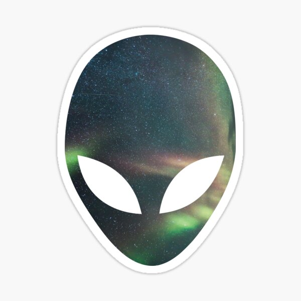 "Alien Face " Sticker for Sale by TheMikis | Redbubble