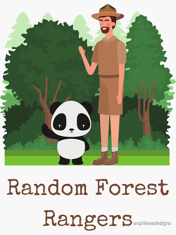 "Random Forest Ranger" Sticker for Sale by anphinasdesigns | Redbubble