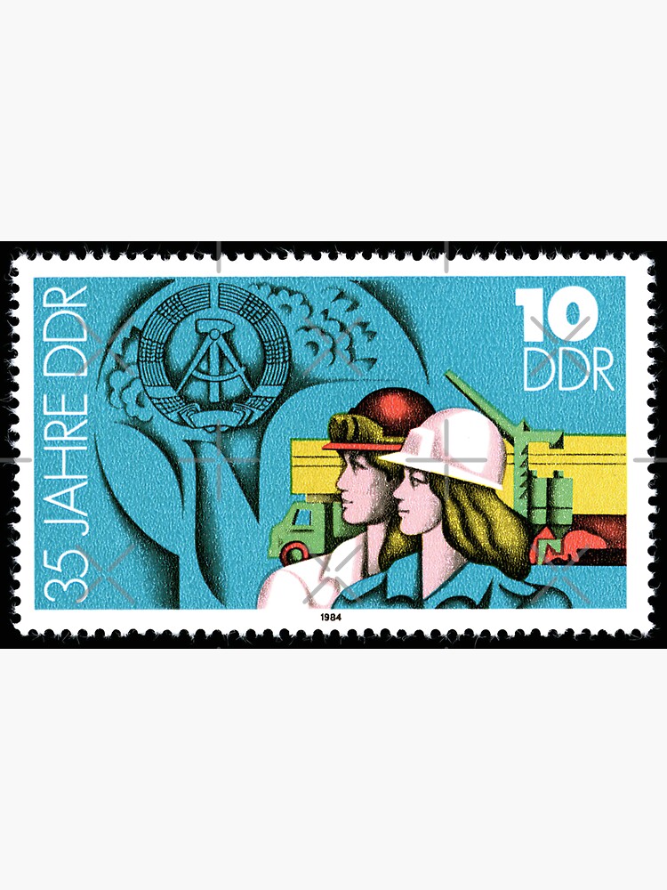 "Female workers stamp - 4 October 1984: stamps issued in East Germany ...