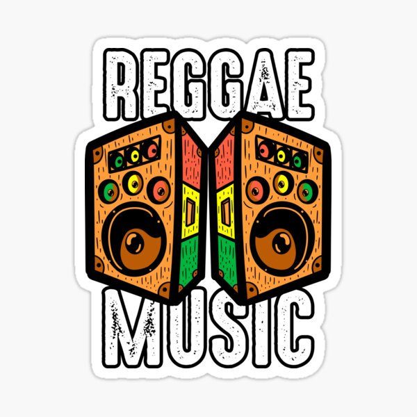 "Reggae Music Sound System Speakers Dub" Sticker for Sale by Músico ...