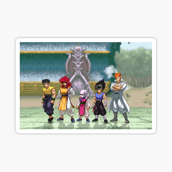 "Urameshi Team - Yu Yu Hakusho" Sticker for Sale by barkermugen | Redbubble