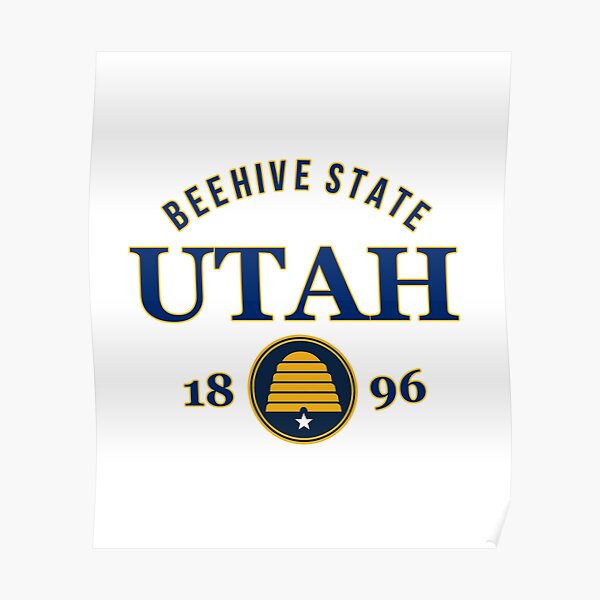 "Utah State Pride Flag Native Beehive State " Poster for Sale by ...