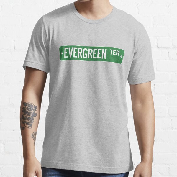 "Evergreen Terrace Street Sign (Simpsons)" T-shirt for Sale by ...
