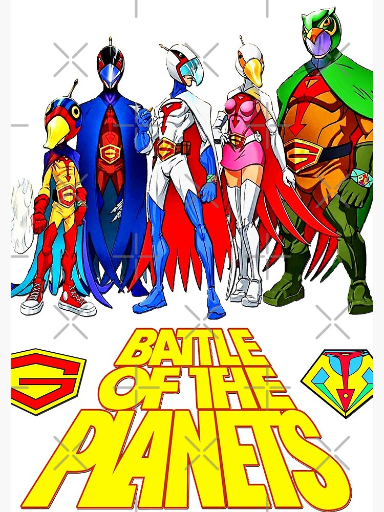 "Team Gatchaman Battle Of The Planets" Spiral Notebook for Sale by ...