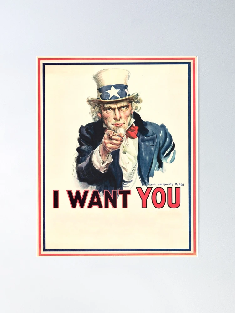 Uncle Sam I Want You Blank